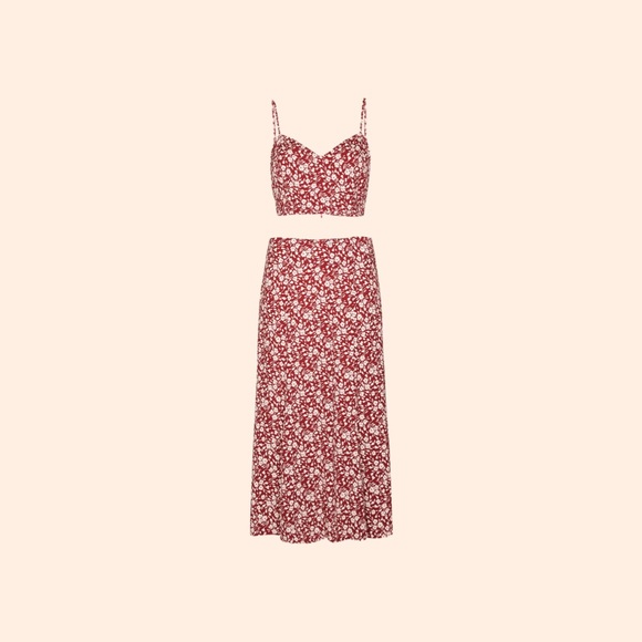 Reformation | Dresses | Reformation Ursula Two Piece Flower Girl | Poshmark